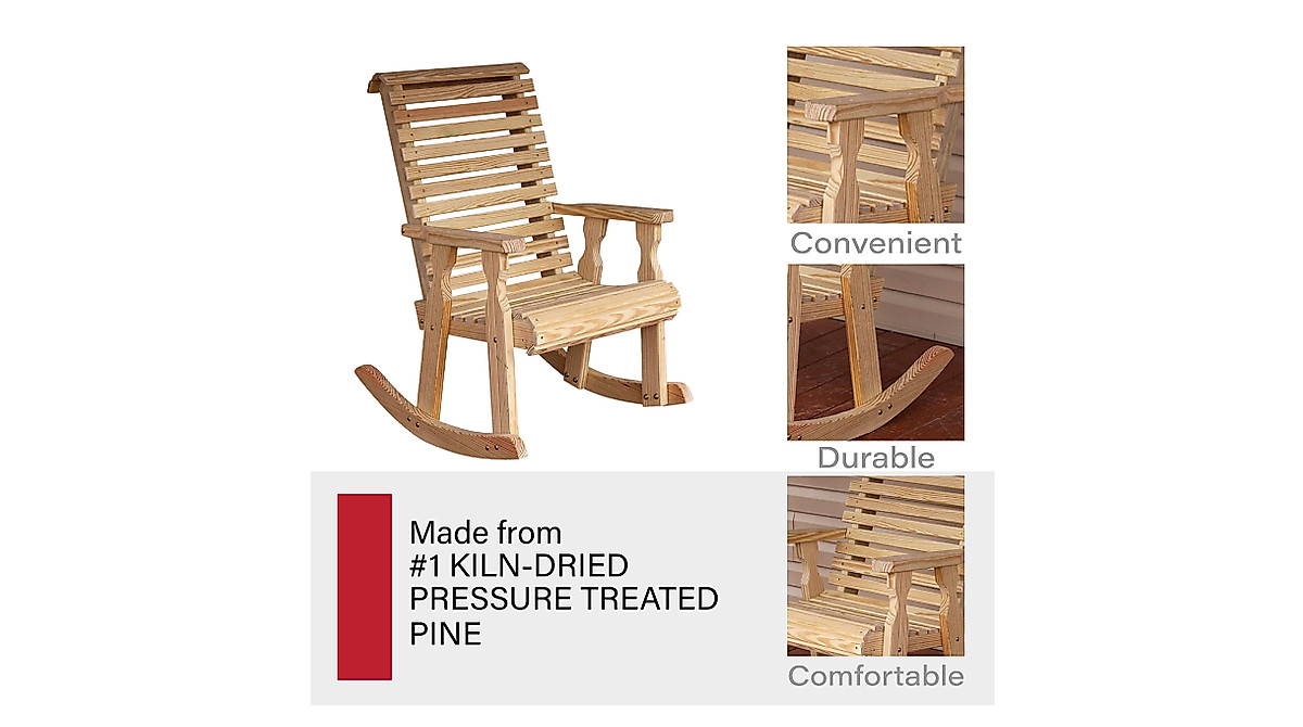 Amish Heavy Duty Rocking Chair - Comfortable & Durable