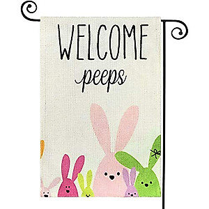 Easter Garden Flag Easter Flag Easter Garden Flags 12x18 Double Sided Easter Flags Garden Easter Flag Garden Easter Garden Flags Easter Spring Garden Flag Easter Garden Flag Double Sided Easter
