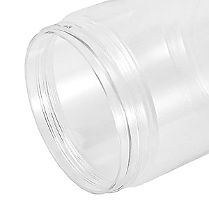 ZEONHEI 30 Pack 8 Oz Plastic Jars with Lids, 250ml Clear Plastic Storage Jars, Wide Mouth Clear Empty Plastic Containers for Food Storage Cream Jam Samples Spices
