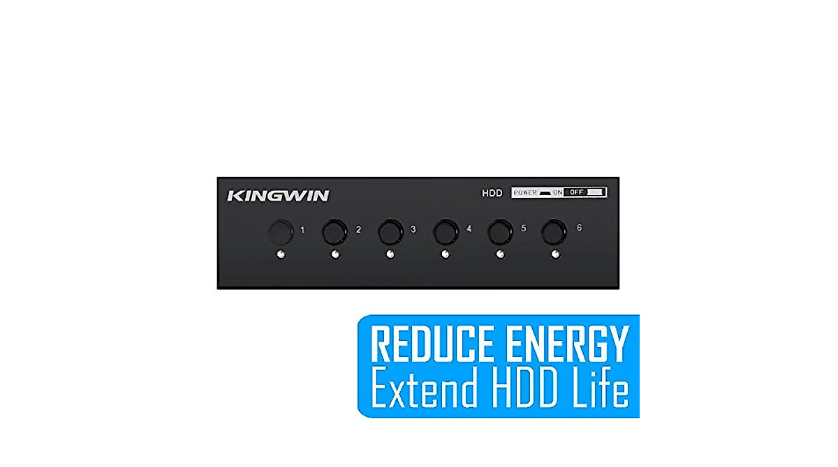 Kingwin HDD Power Switch Module for SATA Drives | Control Up to 6 HDDs
