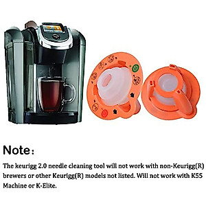 Needle Cleaning Tool for Compatible with Ke-urigg 2.0 brewers/coffeemakers Needle Cleaning Tool To Prevent Clogging Removes Coffee Grounds (2 Pack)
