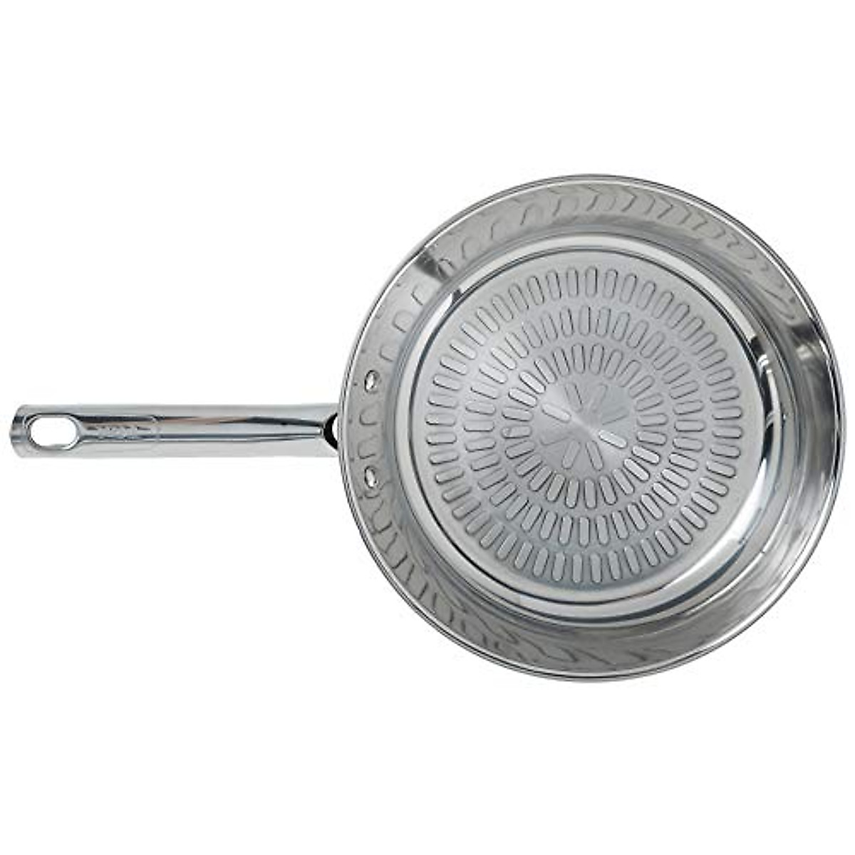 T-fal Performa Stainless Steel Sauté Pan 10.5 Inch Oven Broiler Safe 500F Cookware, Pots and Pans, Dishwasher Safe Silver