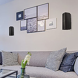 Tendodo 1 Pair of 716402-0010 Speaker Black Flush Wall Mount Bracket for Bose WB-50 WB 50 Series II Slideconnect Bracket