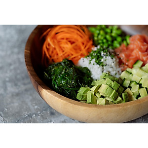 JJ Imperium Large Salad Bowl – 11" x 3.15" – Acacia Wood