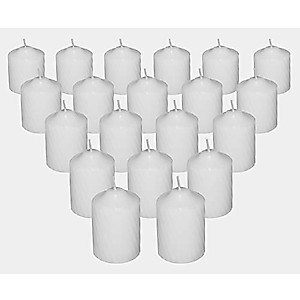 General Wax 15 Hour Scented Votive Candles 20 Candles Per Box with Texured Finish (White Jasmine Scent)