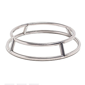 Wok Ring/Stainless Steel Wok Rack Insulated Pot Mats Cookware Ring/Wok accessories (Dimensions; height 5.5 cm/2.16 inches; bottom diameter 26 cm/10.2 inches; diameter28 cm/11 inches)