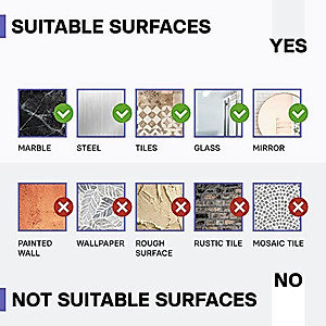 KINCMAX 2 Packs Strong Sticky Waterproof Heavy-Duty Sponge Holder Adhesives Nail Free Transparent Adhesive Pads for Kitchen Sink Organizers, Sink Brush Holder, Soap Dishes