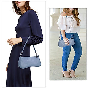 Scioltoo Clutch Purses Classic Evening Bag with Zipper Closure for Women CasualFashion Purses Handbags Evening Bag Mini Crossbody Handbags Blue