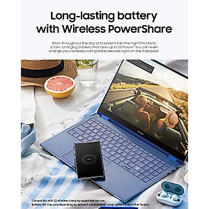 Samsung Galaxy Book Flex 13.3” Laptop| QLED Display and Intel Core i7 Processor | 8GB Memory | 512GB SSD| Long Battery Life and Bluetooth-Enabled S Pen | (NP930QCG-K01US), Blue (Renewed)