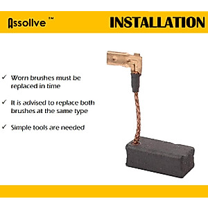 4PCS N097696 Replacement Carbon Brushes Compatible with DWE4011,DWE4120,DWE4012,DWE4100,DWE4887,DWE4120N and More