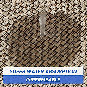 Artoid Mode Washable Non Slip Kitchen Rugs and Mats Set of 2, Rubber Backing Absorbent Kitchen Mats for Floor Front of Sink - 17x29 and 17x47 Inch