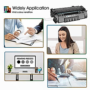 Cool Toner Compatible Q5949A Toner Cartridge Replacement for HP 49A Q5949A 49X Q5949X 53A Q7553A for HP 1320 1320n P2015 P2015dn P2014 3390 1160 P2015d 1320tn Toner Printer (Black, 2-Pack)