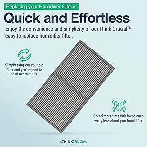 Crucial Air Purifier Filter – Compatible with Hunter® Brand Filter Part # 30962 – Models 30729, 30730, 30763, 36730– Bulk Packs (2 Pack)