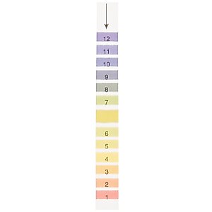 Whatman 2612-990 pH Indicator Test Strip, Type CS, 1 to 12 pH Range, 11mm Width x 100mm Length (Pack of 200)