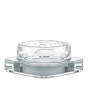 Child Proof 5ml Square jar Glass Containers (90 Pack) Square Jar | CannaAroma (White Lid)
