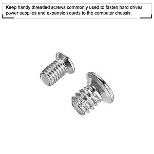 uxcell Computer PC Case 3.5-inch HDD Flat Phillips Head Hard Drive Screw 6#-32 300pcs 2.5" HDD M3x4.8mm 300pcs