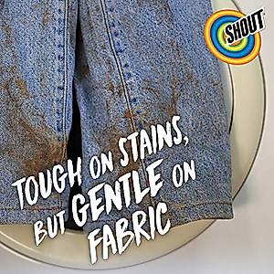 Shout Active Enzyme Laundry Stain Remover Spray, Triple-Acting Formula Clings, Penetrates, and Lifts 100+ Types of Everyday Stains - Prewash Refill 60oz