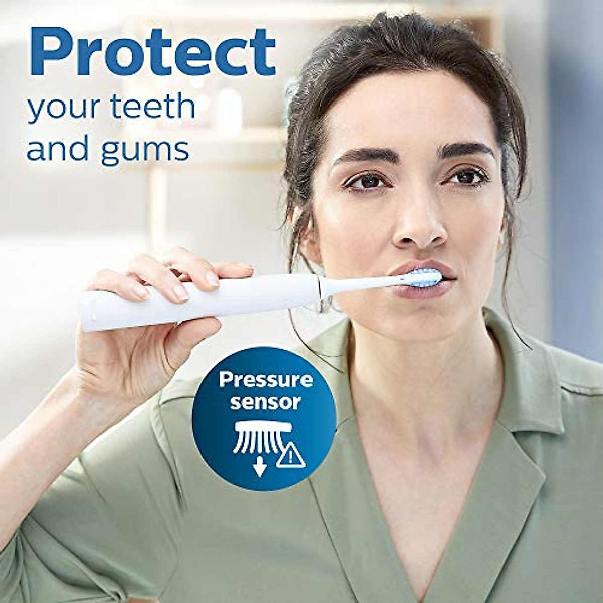 Philips Sonicare ExpertClean 7500, Rechargeable Electric Power Toothbrush, White, HX9690/06