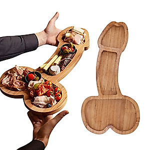 Trumpet Shape Charcuterie Boards, Composite Wood Aperitif Board Cheese Board Funny Gifts, Food Platter, Housewarming Gift, Large Cutting Boardb (Right)