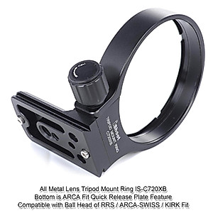 Tripod Mount Ring, iShoot 78mm Lens Collar Support for Canon EF 70-200mm f/2.8L is/II/III USM, 100-400mm f/4.5-5.6L is USM and 300mm f/4L is USM Lens, Built-in Arca-Swiss Type Quick Release Plate