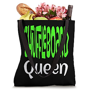 Funny Shuffleboard Queen Shirt Game Player Lover Couple Gift Tote Bag
