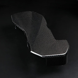 JSWAN Carbon Fiber Engine Room Wire Protection Cover for Toyota Supra A90 GR MK5 Car Hood Modification Parts Engine Room Harness Cover Automobile Exterior Replacement Accessories Gloss