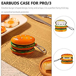 Earbuds Case Earpieces Protector Burger Box Compatile for Pro/ 3