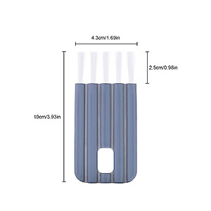 Toilet Brush and Holder Set, 5 PCS Cup Cleaning Brush Groove Brushes Computer Keyboard Vegetable Tool Gray