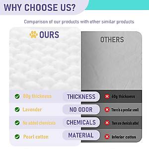 Pet Cleaning Glove Bathing Wipes for Dogs and Cats, Hypoallergenic Deodorizing No-Rinse Grooming Wipes for Paws, Body, and Butt, Perfect for Cat Dry Cleaning, Daily Care and Travel, Lavender, 8 Pcs