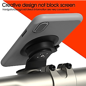 sincetop Bike Phone Mount,Mountain Bicycle Stem Cell Phone Holder,Universal Aluminum Handlebar Phone Clamp,Cycling Mobile Phone Clip,MTB Road Bike Quick Attach/Release for iPhone Google【2nd Gen】