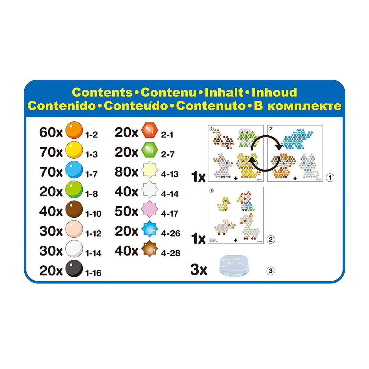 Aquabeads Arts & Crafts Animal Buddies Theme Refill with Beads and Templates