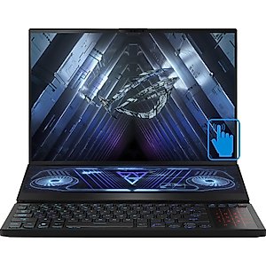 ASUS ROG Zephyrus Duo 16 Gaming & Entertainment Laptop (AMD Ryzen 7 6800H 8-Core, 32GB DDR5 4800MHz RAM, 1TB PCIe SSD, GeForce RTX 3060, 16.0" 165 Hz Touch Win 11 Pro) Refurbished (Renewed)
