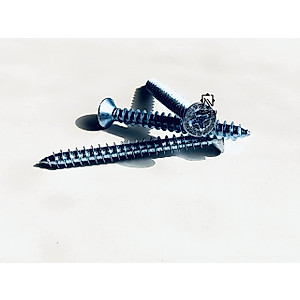 Drywall Screws Assortment Kit, Self Tapping Screws for Plastic, Wood, Drywall, Metal, Flat Head Screws, Multi Purpose Blue Carbon Steel, M6, 7 Different Sizes, 280pcs, Screw Set Assortment