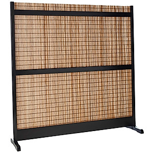 Oriental Furniture 6 1/4 ft. Tall Take Room Divider - Black