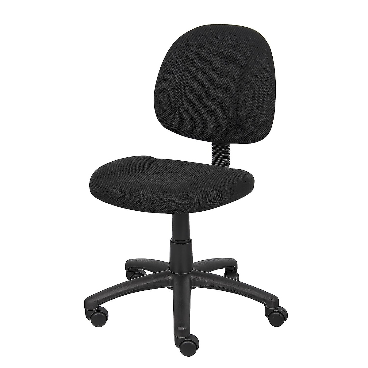 Boss Office Products Nylon Black Boss Office Deluxe Posture Chair, 25" W x 25" D x 35-40" H