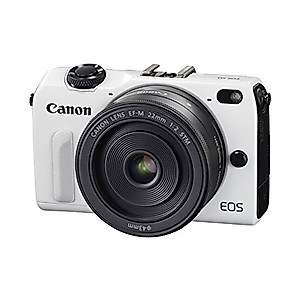 Canon Mirror-Less SLR Camera EOS M2 Triple Lens kit (White) EF-M18-55mm F3.5-5.6 is STM EF-M22mm F2 STM EF-M11-22mm F4-5.6 is STM Comes EOSM2WH-TLK [International Version, No Warranty]