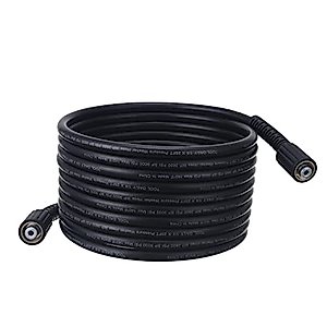 Tool Daily High Pressure Washer Hose, 25 FT X 1/4 Inch, 3600 PSI, M22 14mm, Replacement Power Washer Hose for Most Brands