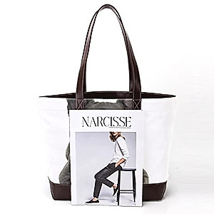 Puppy French Bulldog Tote Bags Large Leather canvas Purses and Handbags for Women Top Handle Shoulder Satchel Hobo Bags