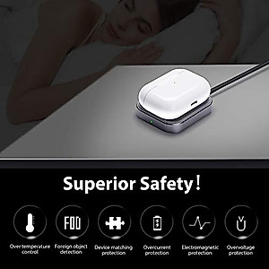 FutureCharger Airpods Pro Charger,Wireless Charger for AirPods 3/AirPods Pro 2nd Gen/Airpods Pro/Airpods,Wireless Charging Station for Airpod Earbuds, Wireless Charger Pad for Airpods Earphone(Grey)