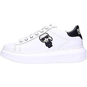 KARL LAGERFELD Kapri Karl Ikonic Lo Lace Trainers Women White/Black - 6.0 - Low Top Trainers Shoes