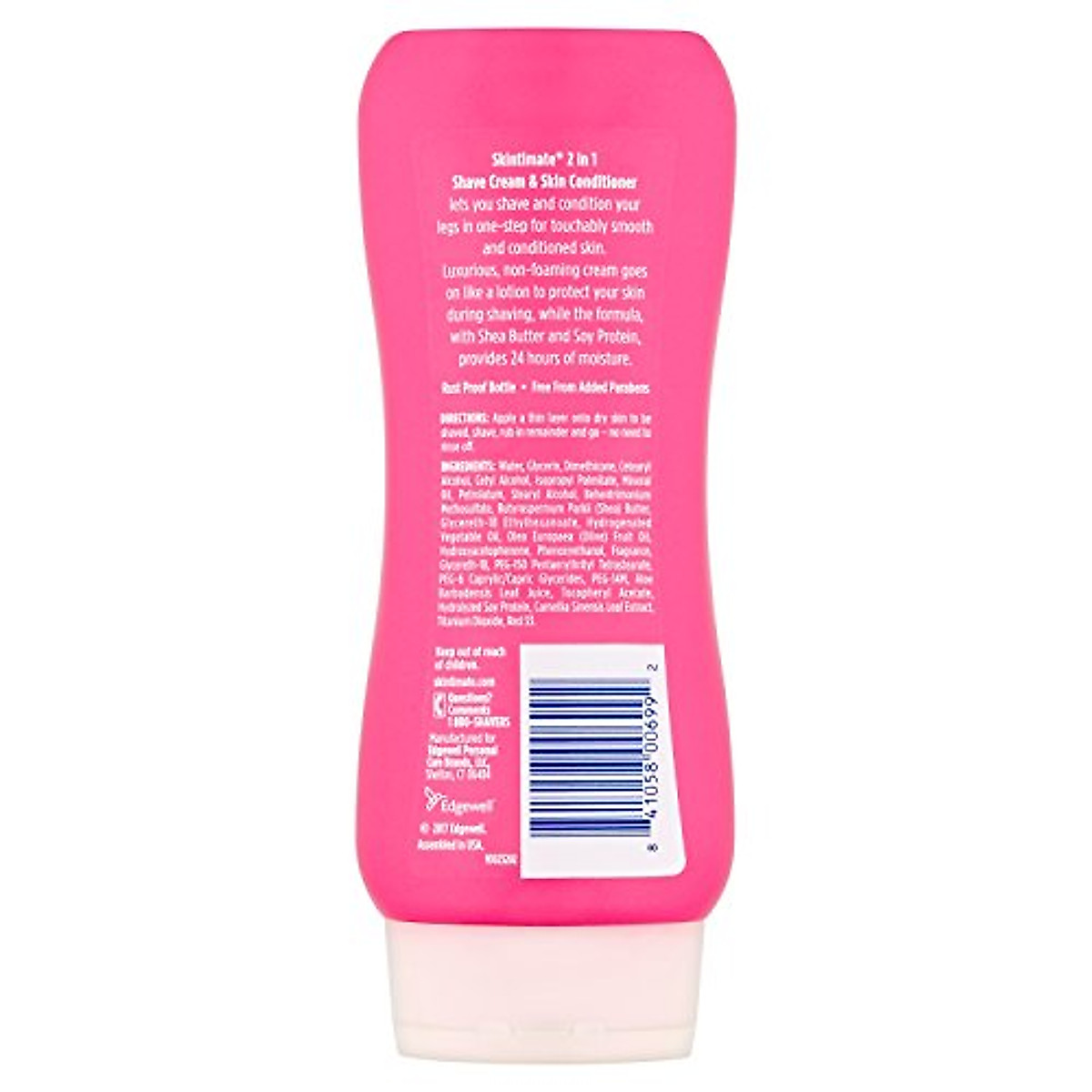 Skintimate 2-In-1 Moisturizing Shave Cream for Women With Skin Conditioner, Coconut Silk, 8 Oz, 3 Count (Pack of 1)