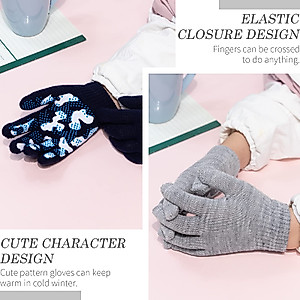 Remifa 12 Pairs Kids Winter Gloves, Christmas Gifts for kids Children Warm Magic Knit Gloves for Boys Girls