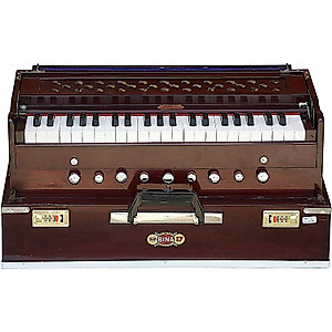 Novelika Professional Portable Harmonium Stylist No 17 Deluxe Harmonium with Coupler Harmonium Musical Instrument (NOV2008)