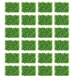 BestComfort 24PCS 24 inchesx16 inches Artificial Boxwood Panels, 64 Sq.ft Topiary Hedge Plant Privacy Screen, Patio Garden Privacy Fence Screen (24, inches), BComfort-70778-2OP