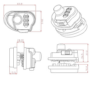 Bosvision 3-Digit Combination Trigger Gun Lock for Pistols, Rifles and shortguns…