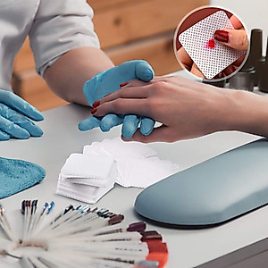 800 Pieces Eyelash Extension Glue Wipes Non-woven Fabric Glue Wipes Absorbent Nail Polish Remover Wipes Lash Supplies Accessories Tools for Eyelash Extension Glue and Nail Polish Bottle