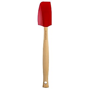 Le Creuset Silicone Craft Series Small Spatula, 11 1/8" x 1 3/4", Cerise