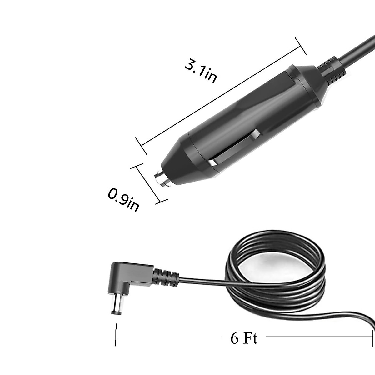 OEM BA-306 12V Car DC Adapter Power Cord Supply Compatible with Inogen One G3 G4 G5 Model IO-300 IO-400 1400-1000 1400-2000 BA-301 BA-503 BA306 Auto Vehicle Cigarette Lighter Plug Battery Charger