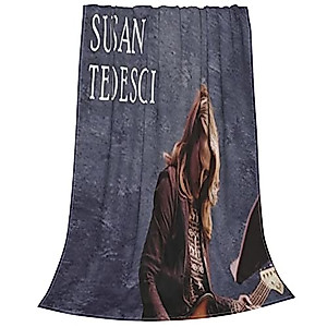 Flannel Blanket Susan Tedeschi Soft Lightweight Throw Blanket Warm Durable Sofa Couch Decor Beding 50"X40"