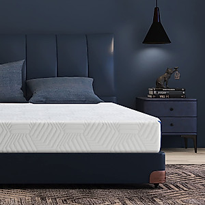 Vyfipt Queen Size Mattress, 12 Inch Green Tea Memory Foam Mattress, Made in USA, Bed in a Box, CertiPUR-US Certified, Medium Firm